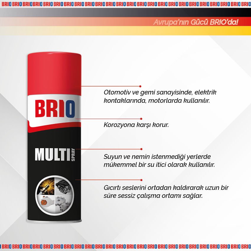 Brio Çok Amaçlı Sprey All in One Multi Spray BR-40 400 Ml En Uygun ...