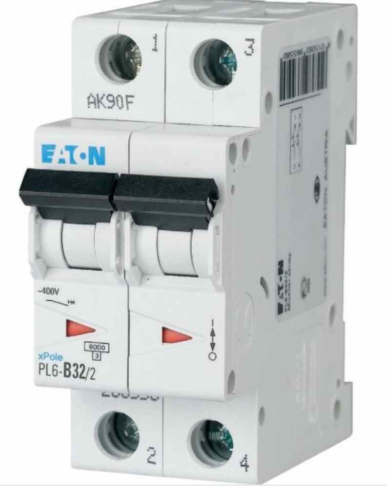 EATON PL6-B32/2 OTOMATİK SİGORTA - 6KA - B EĞRİSİ-EATON - Çağrı Elektrik