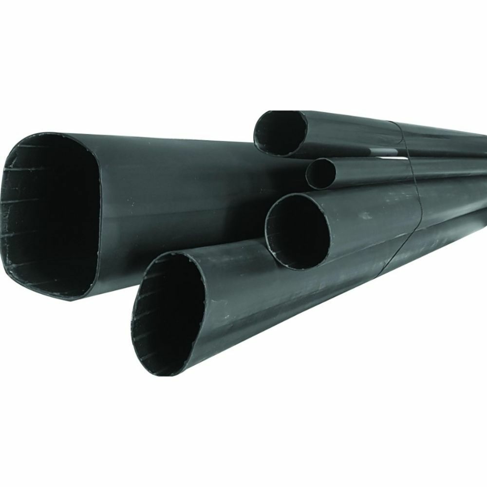 WOER WOER 200 METRE 6MM SİYAH ISIYLA DARALAN MAKARON - Çağrı Elektrik