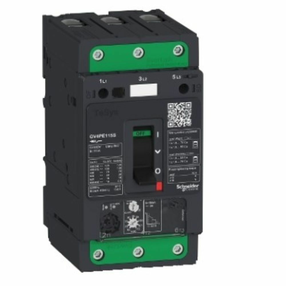 SCHNEIDER MOTOR CİRCUİT BREAKER TESYS GV4 3P 115A ICU 25KA THERMAL ...