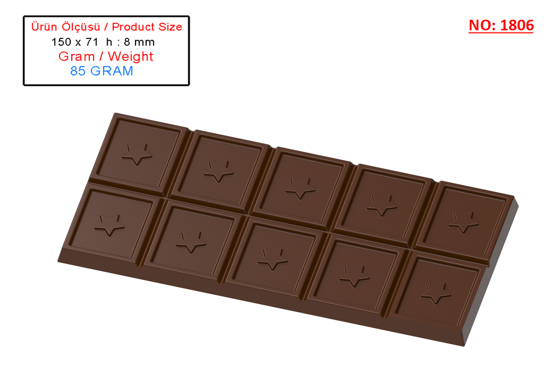 Tablet chocolate molds