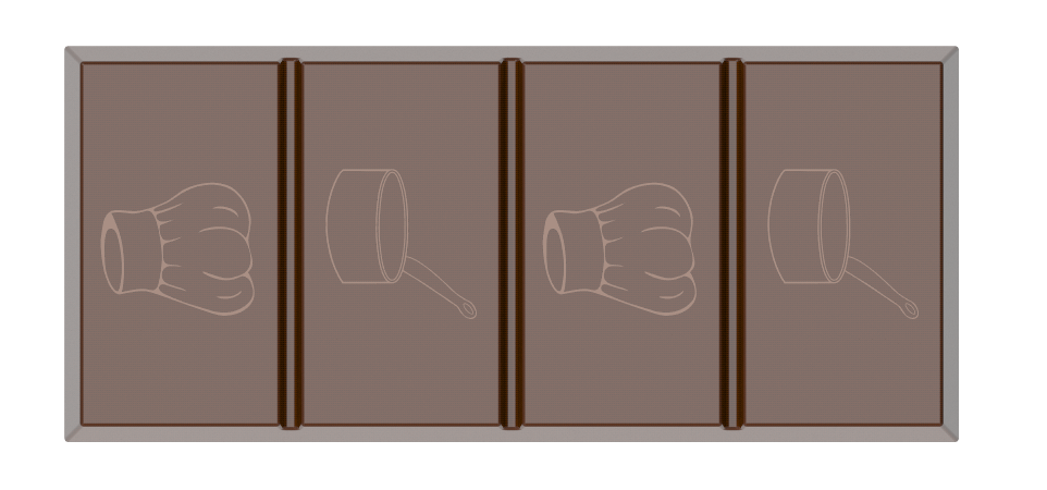 1176 - MİNİ KUVERTÜR ÇİKOLATA KALIBI - MINI COUVERTURE CHOCOLATE MOULD