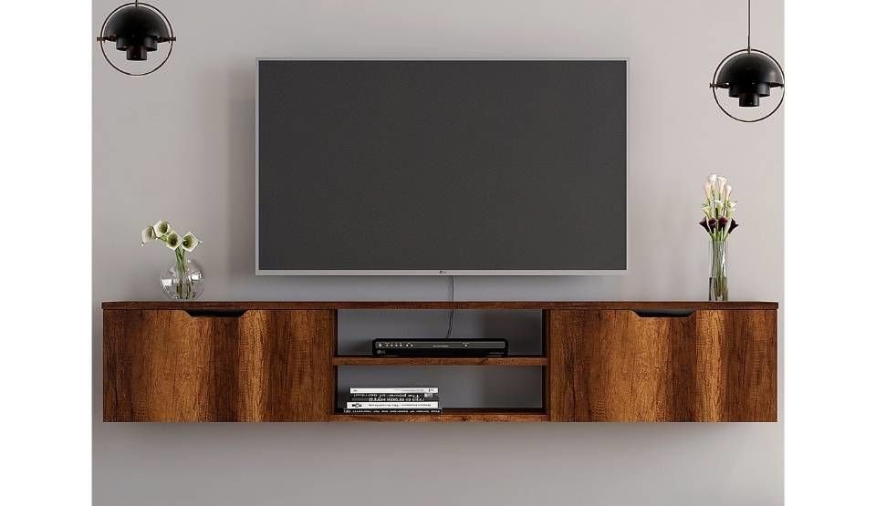 Denoya 2 Kapaklı Duvara Askı Barok Televizyon Ünitesi | Pratik Ürünler ...