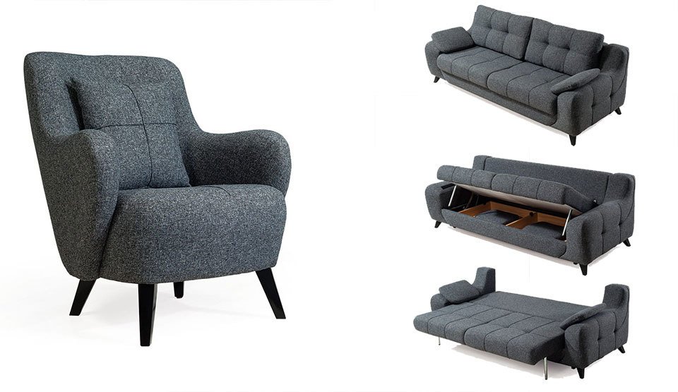 Damla Koltuk Takımı Berjer | Koltuk Takımı Hekahome Mobilya