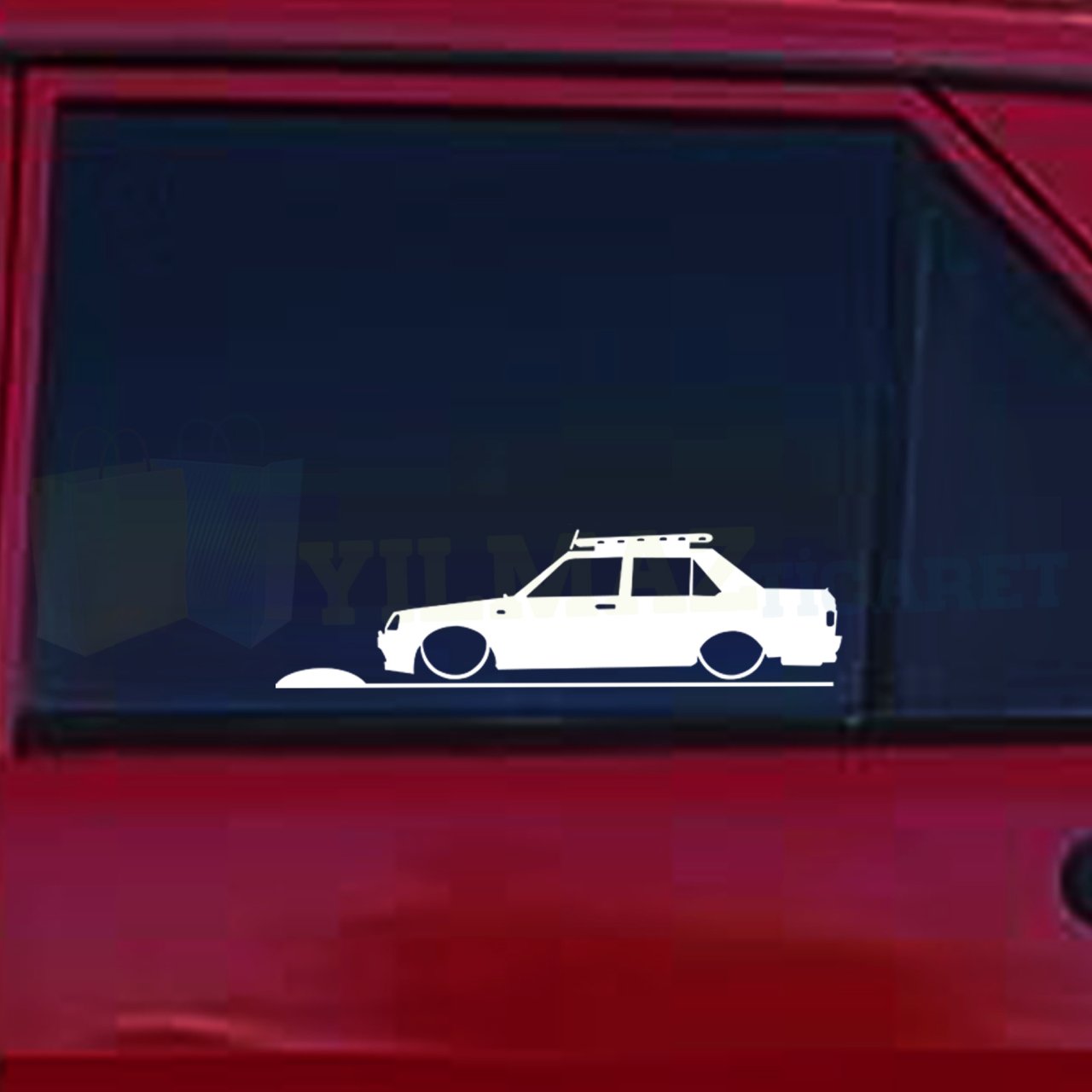 Tofaş Şahin Basık Araç Kelebek Cam Oto Sticker Etiket Araç Yapıştırma ... Tofaş Şahin Basık Araç Kelebek Cam Oto Sticker Etiket Araç Yapıştırma ...