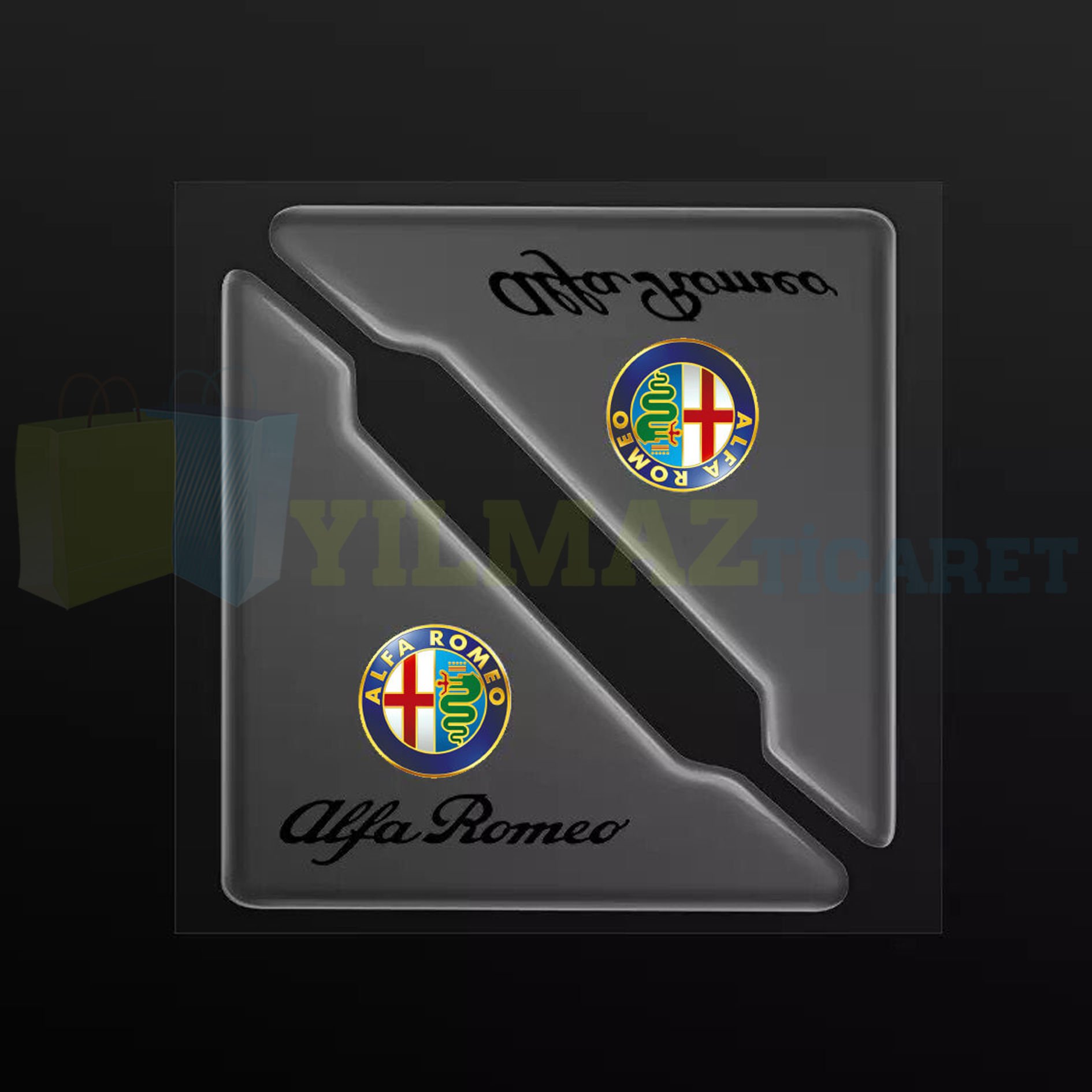 Alfa Romeo Logo Kapı Kenar Köşe Koruyucu Çarpma Çizilme Önleyici ...