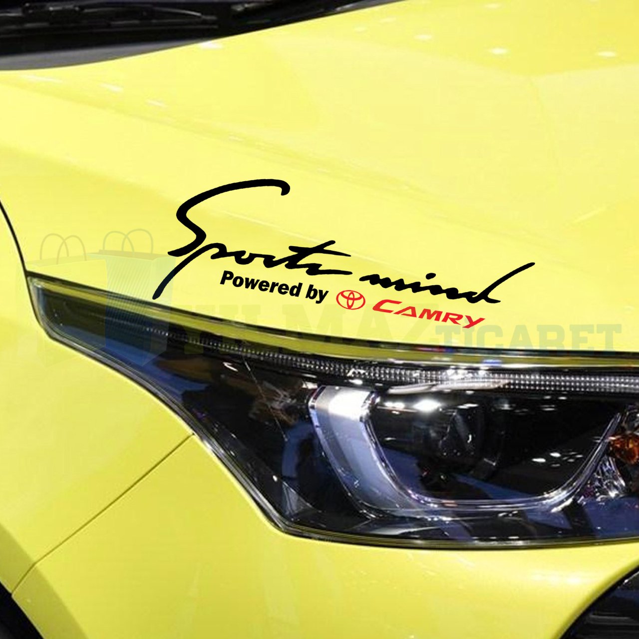 Sport Mind Toyota Camry Oto Sticker Yapıştırma Süper Sürpriz Hediyeli
