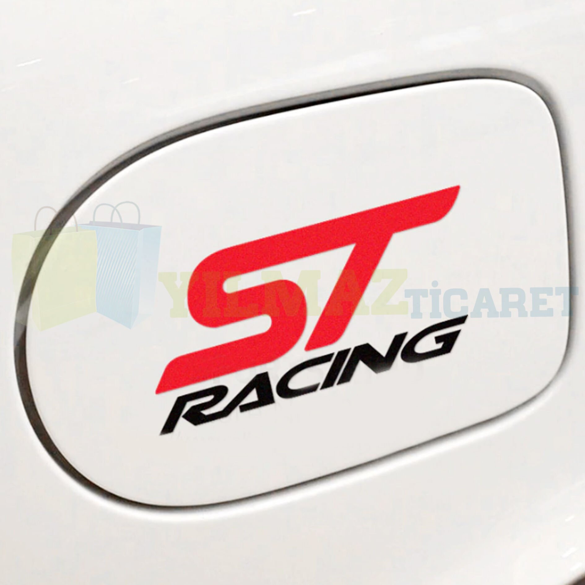 Ford St Racing Logo Depo Kapağı Tampon Kelebek Cam Oto Sticker Etiket