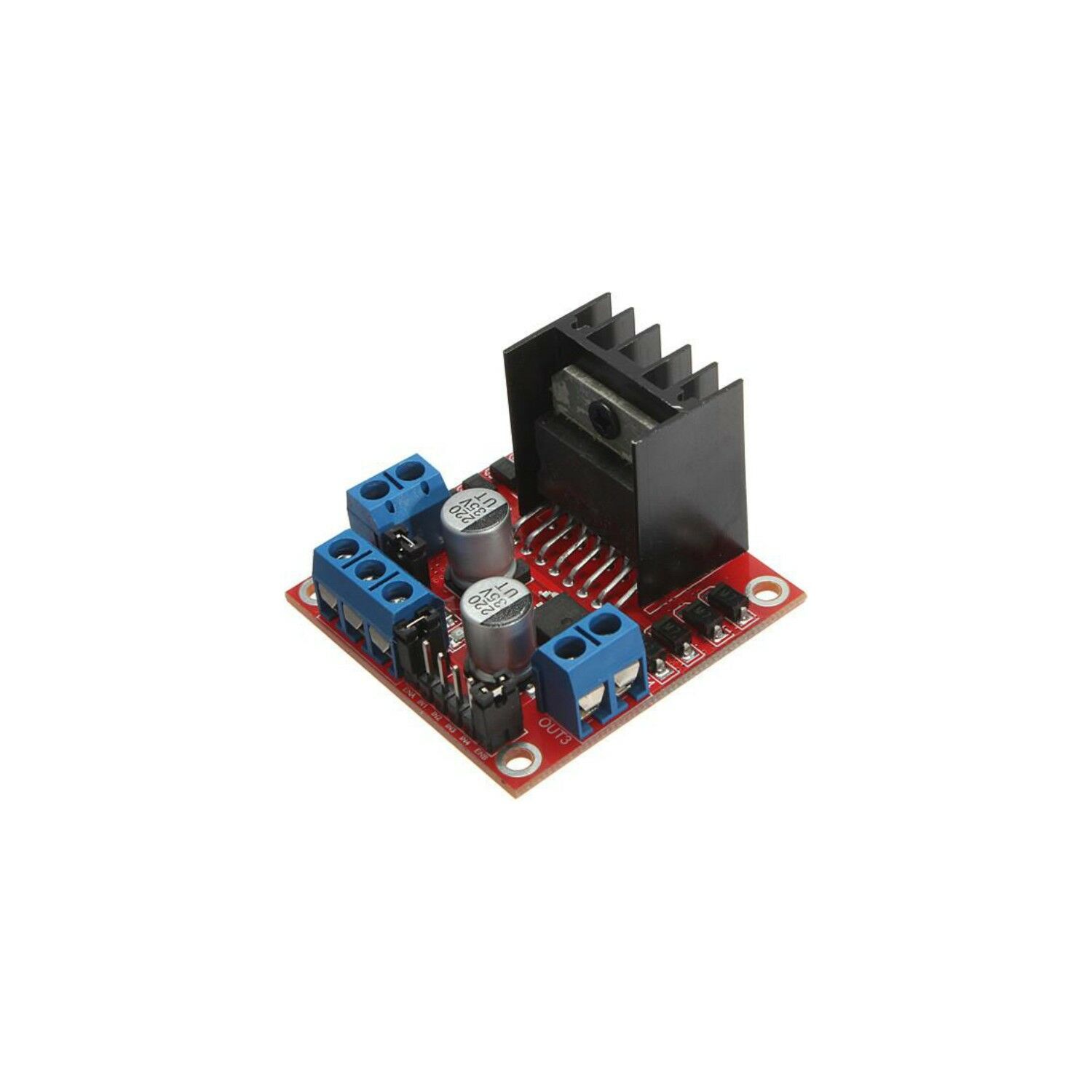 ARDUİNO L298N KIRMIZI MOTOR SÜRÜCÜ KARTI ARDUİNO L298N KIRMIZI MOTOR SÜRÜCÜ KARTI