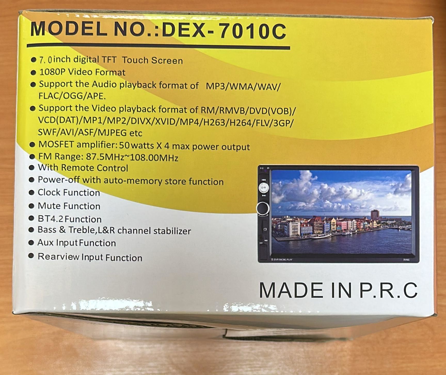 DEXTEL DEX-7010C 7'' MP4 BLUETOOTH USB GERİ GÖRÜŞ KAMERALI OTO TEYP
