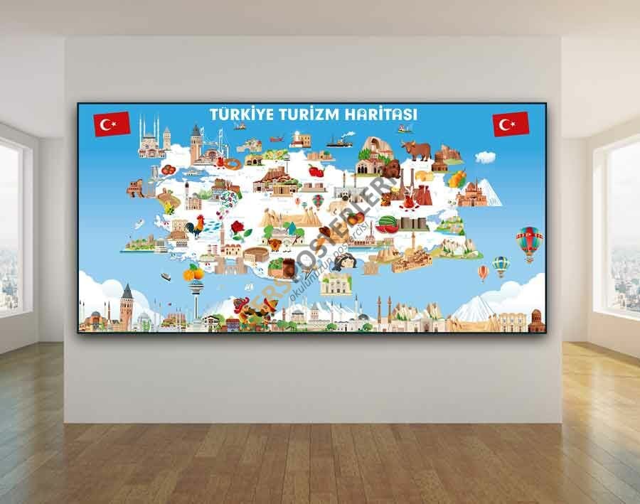 Türkiye Turizm Haritası Okul Posteri - 598,00 TL Türkiye Turizm Haritası Okul Posteri - 598,00 TL