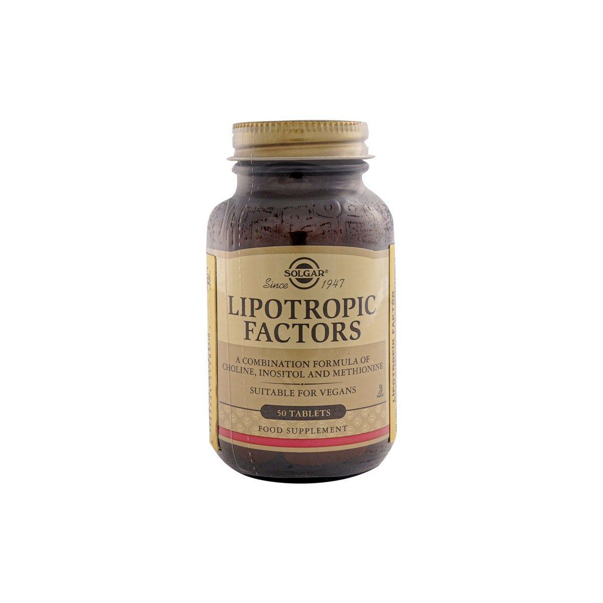 Solgar Lipotropic Factors 50 Tablet Solgar Lipotropic Factors 50 Tablet