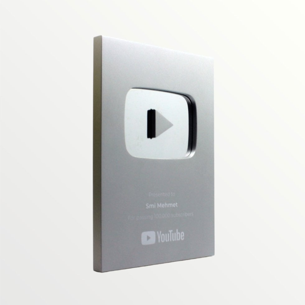 YouTube 100K Abone Plaketi YouTube 100K Abone Plaketi