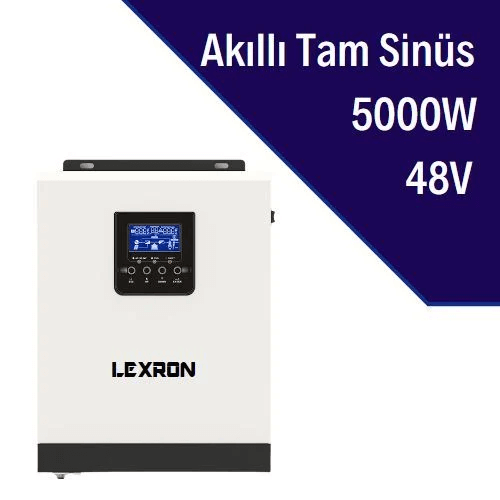 Lexron Tam Sinüs Akıllı İnverter 5KVA 5000W 48V Lexron Tam Sinüs Akıllı İnverter 5KVA 5000W 48V