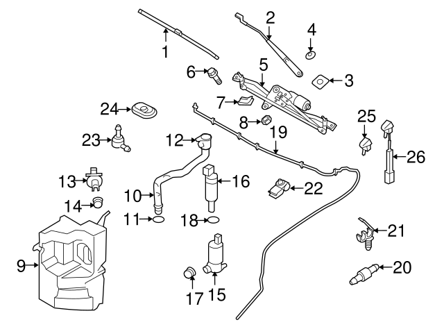 Volvo XC60 Cam Su Deposu 2009-2015 30753424- Volvo