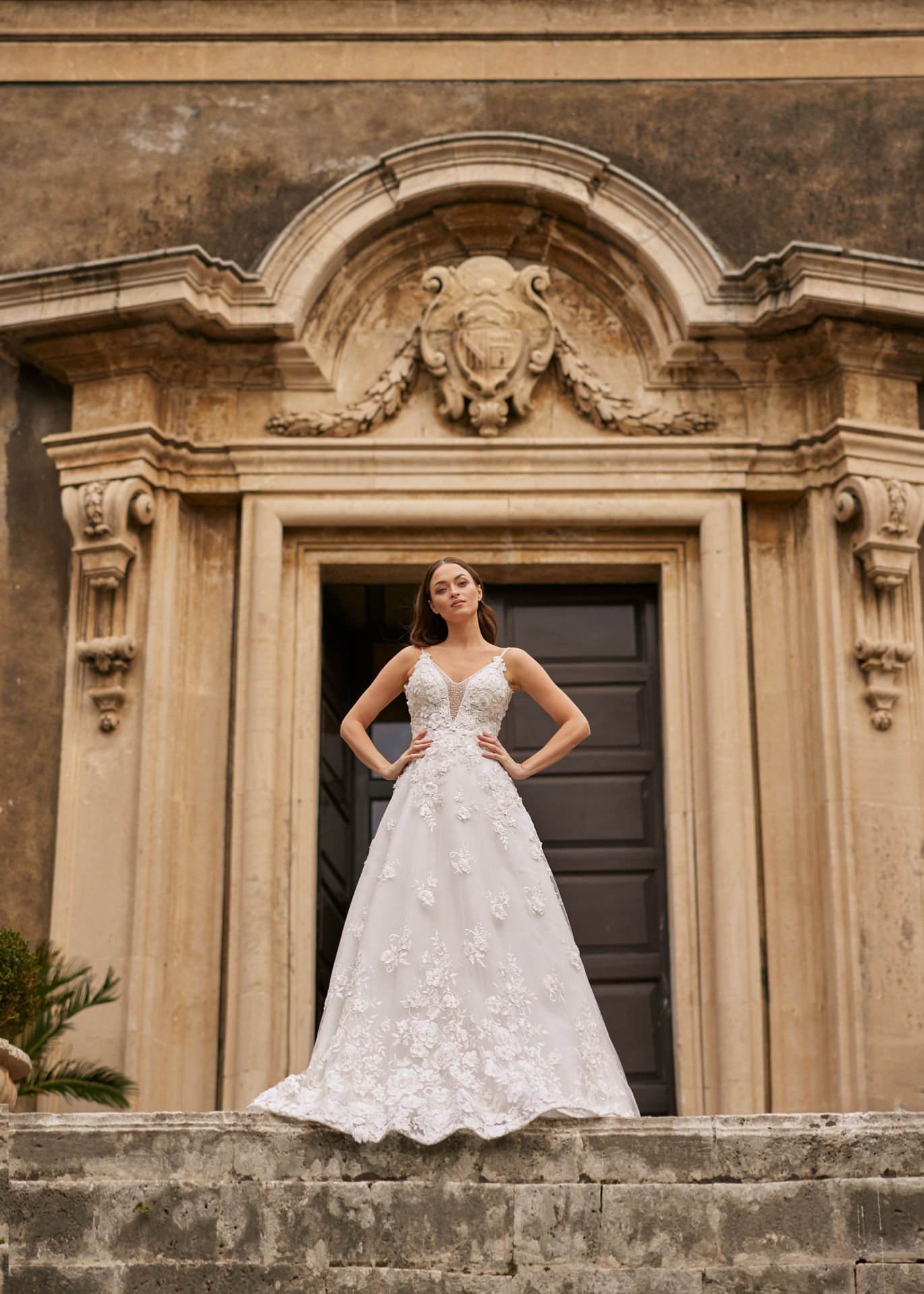 Rope Strap, Low-cut, Three-dimensional Lace, Low-cut Back, A-Line ...