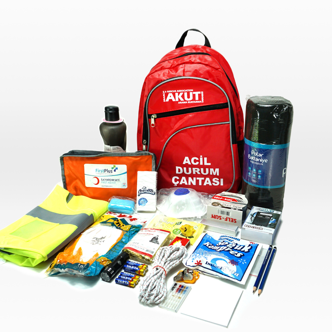 AKUT Afet-Acil Durum-Deprem Çantası Standart - AKUT Mağaza