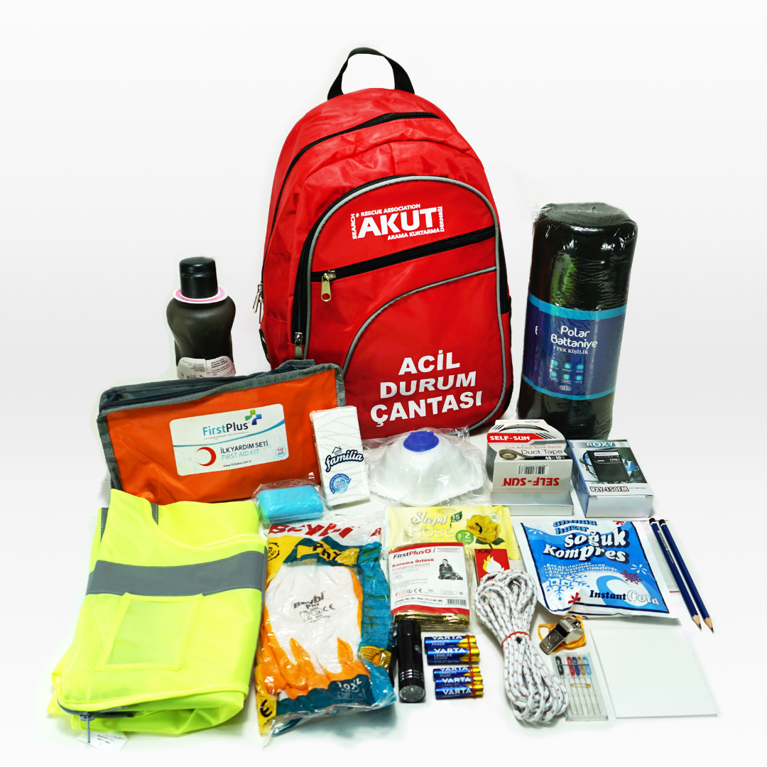 AKUT Afet-Acil Durum-Deprem Çantası Standart - AKUT Mağaza