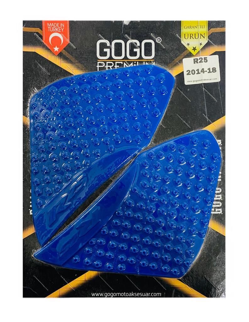 Yamaha R25 Kaydırmaz (Gogo Grip) Yan Ped Mavi 2014 - 2018