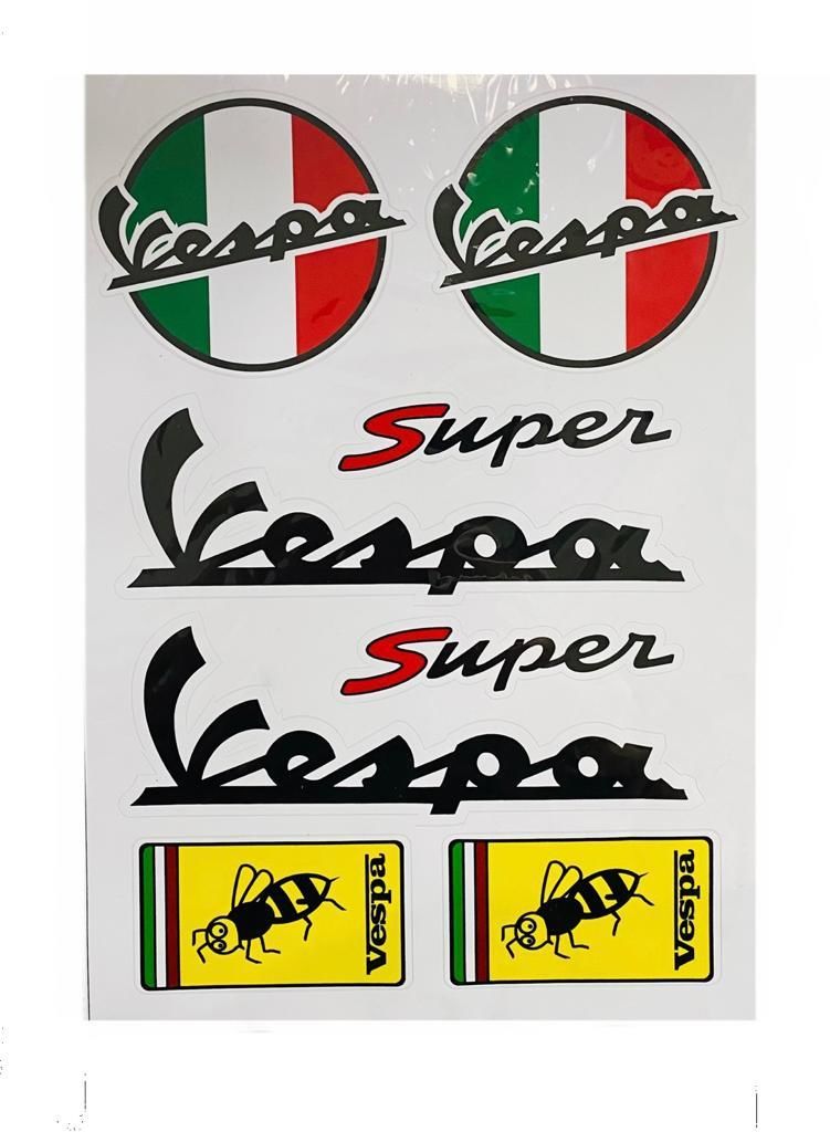 Vespa A4 8 Parça Sticker