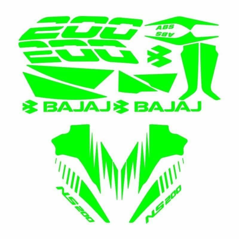 Bajaj Pulsar Ns 200 Yeşil Sticker Set