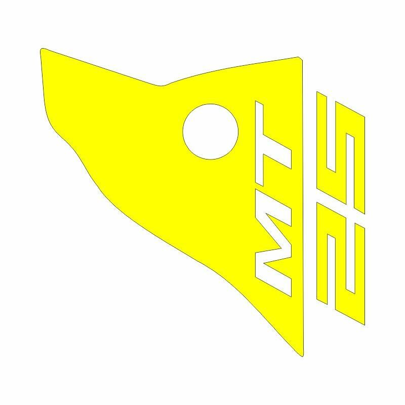 Yamaha Mt 25 Siperlik Sticker Set Sarı