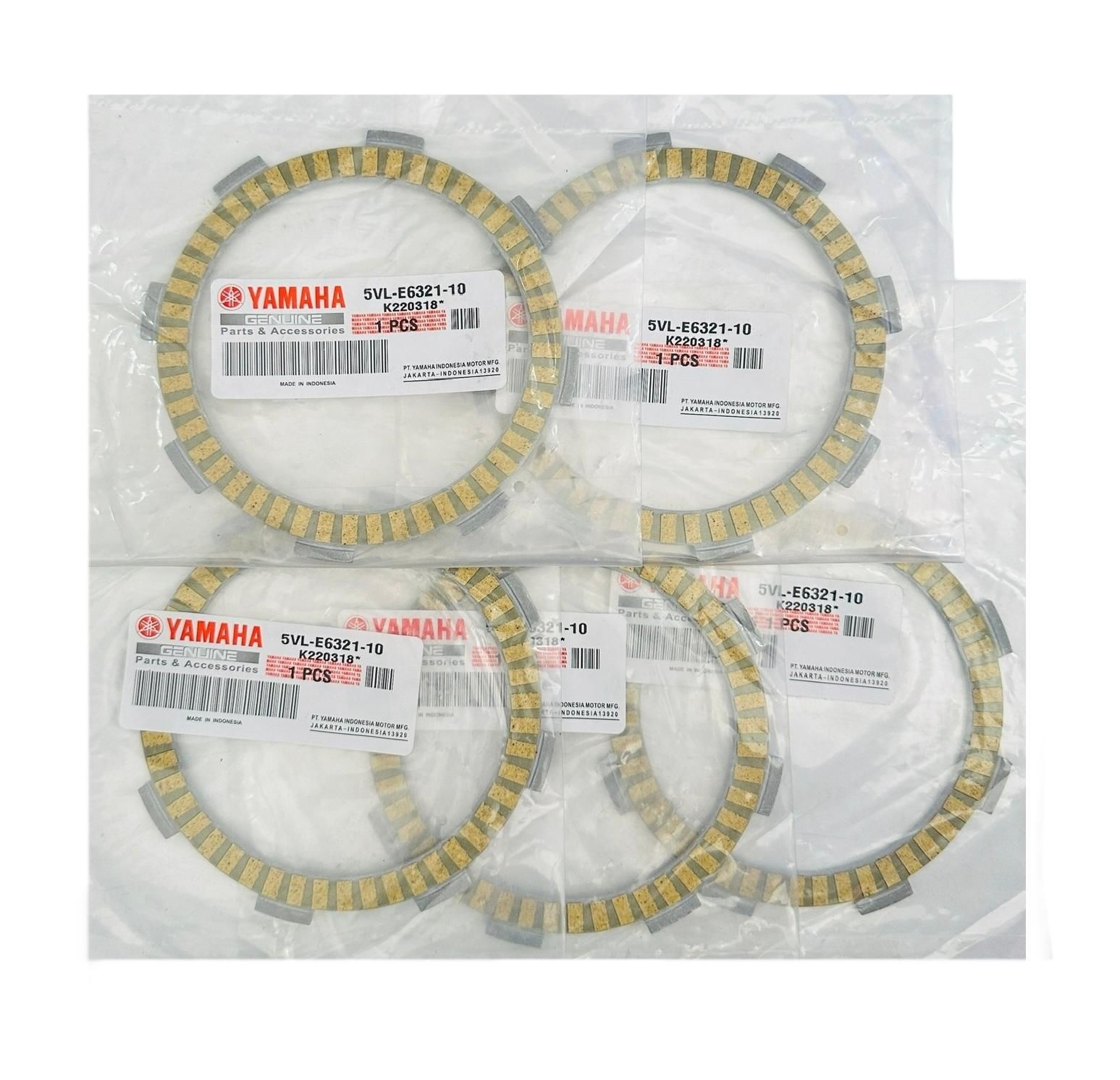 Yamaha Ybr 125 Debriyaj Balatası 5' Li Orjinal (5VL-E6321-10)