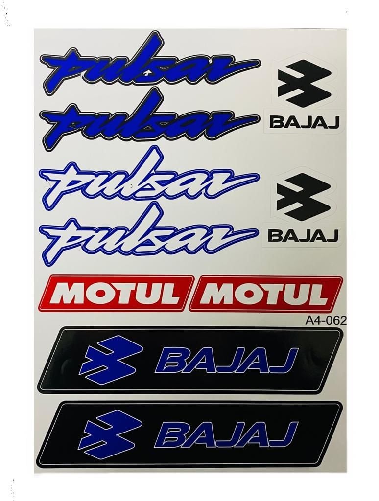 Bajaj Pulsar Mavi A4 Sticker