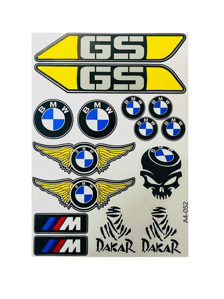 Bmw Gs Sarı A4 Sticker