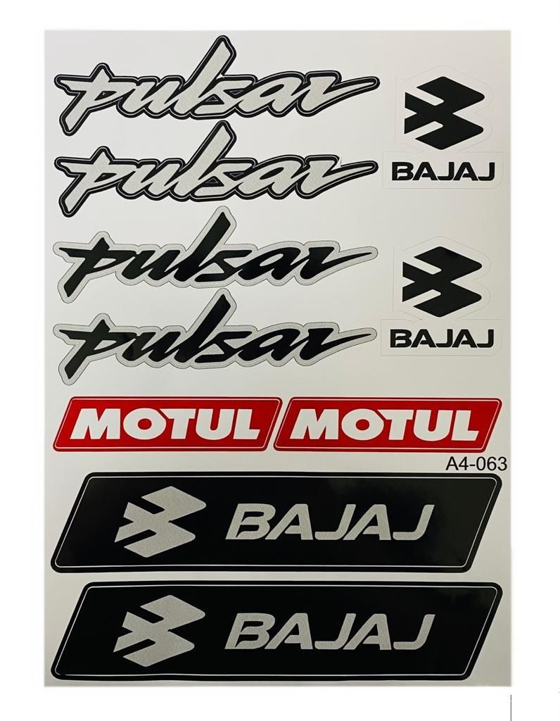 Bajaj Pulsar Gri A4 Sticker