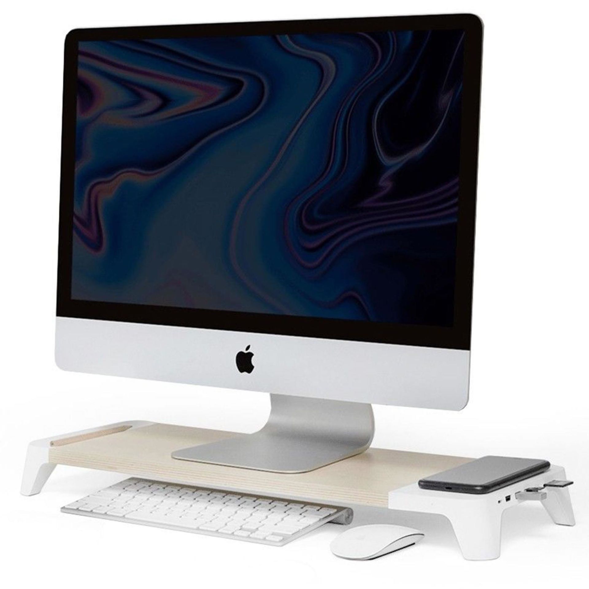 POUT Eyes 8 3in1 Monitör Standı Beyaz - Njoy'da