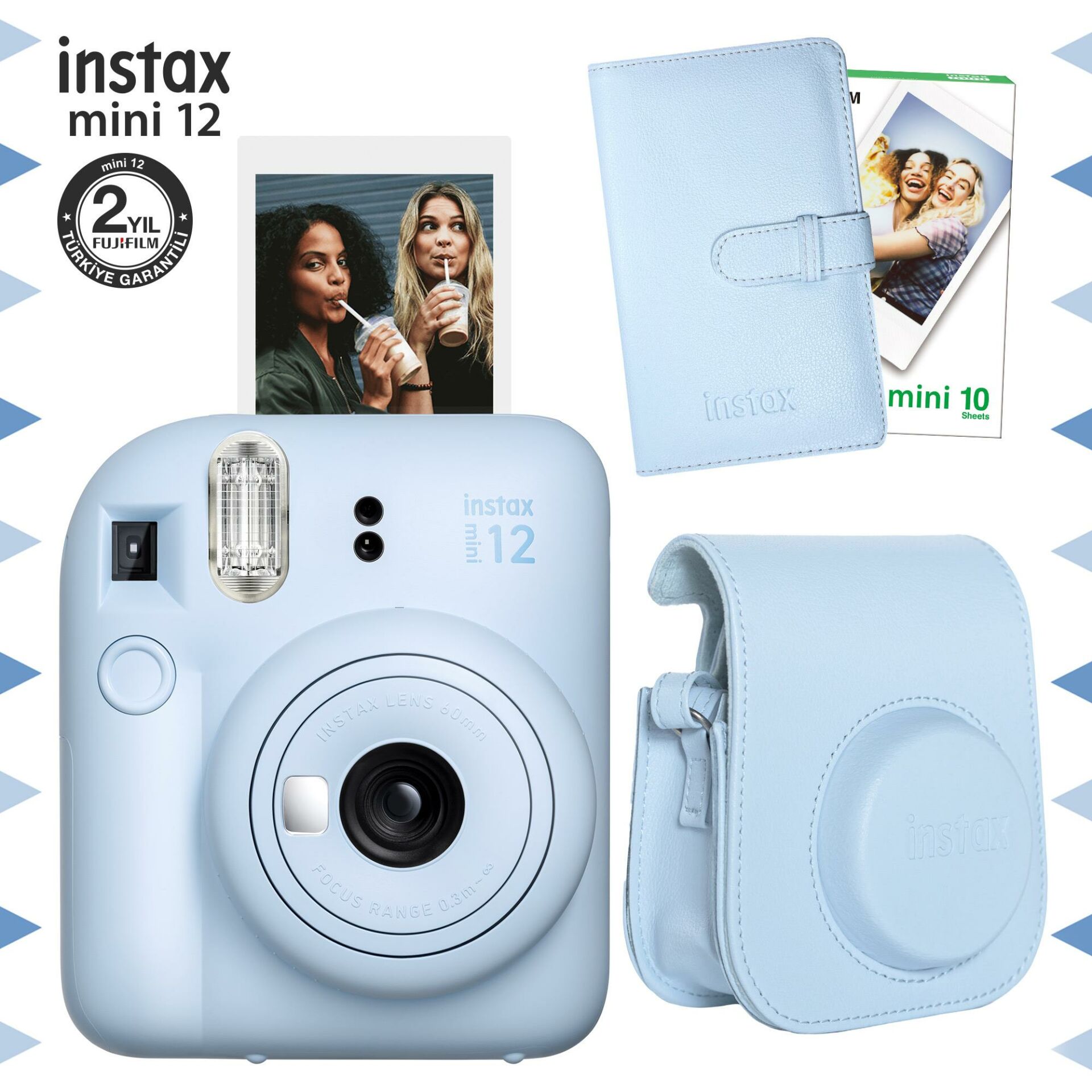 İnstax Mini 12 Bundle Box Mavi - Njoy'da