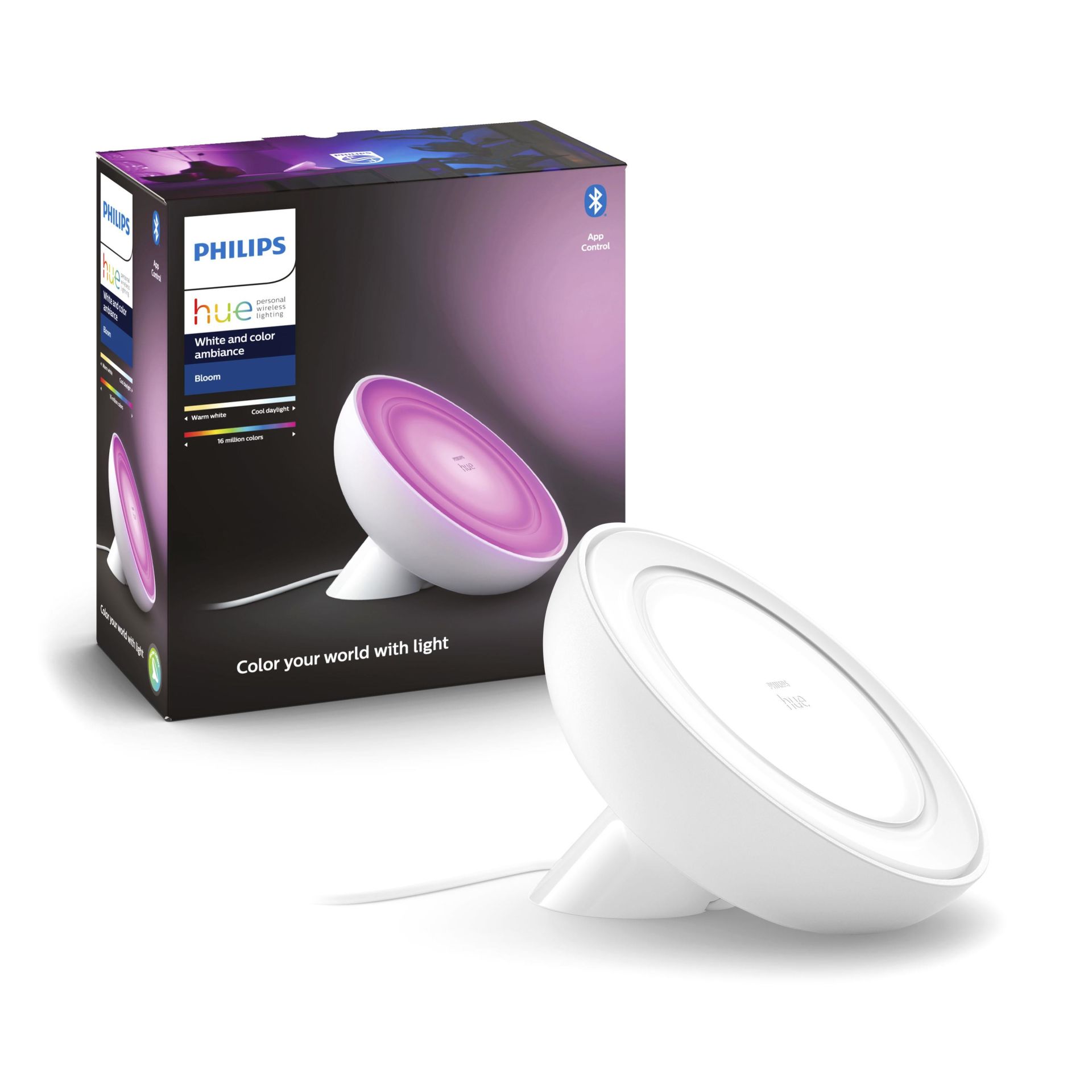 Philips Hue Bloom V4 Beyaz LED Aydınlatma, Bluetooth Özellikli Lamba - Njoy'da