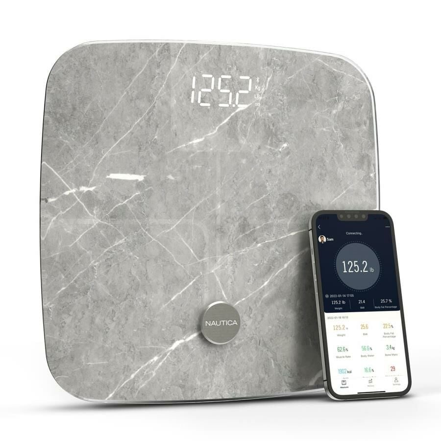 Nautica Marble Collection Plus Vücut Analizli Akıllı Bluetooth Tartı ...