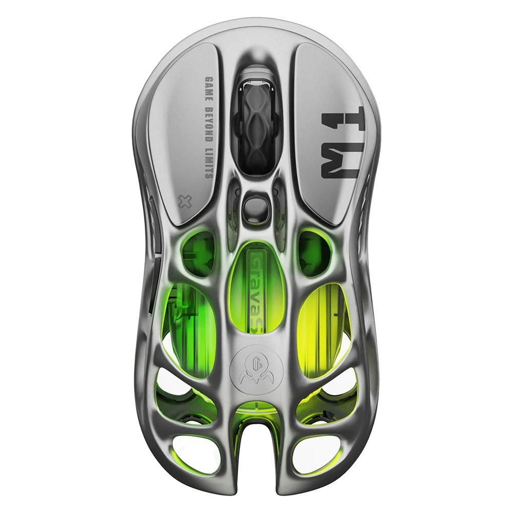 Gravastar Mercury M1 Pro Gri Süper Hafif Kablosuz Gaming Mouse - Njoy'da