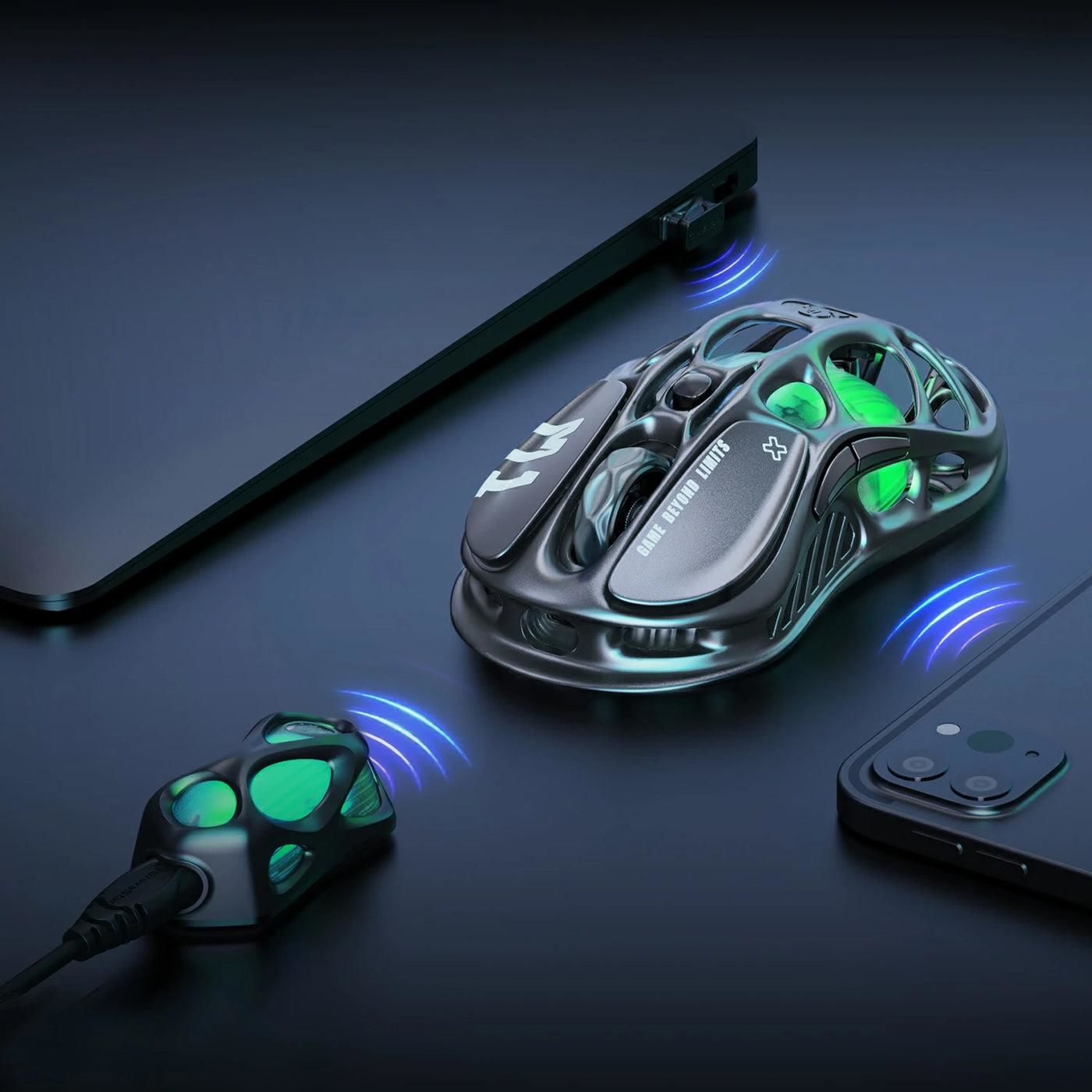 Gravastar Mercury M1 Pro Gri Süper Hafif Kablosuz Gaming Mouse - Njoy'da