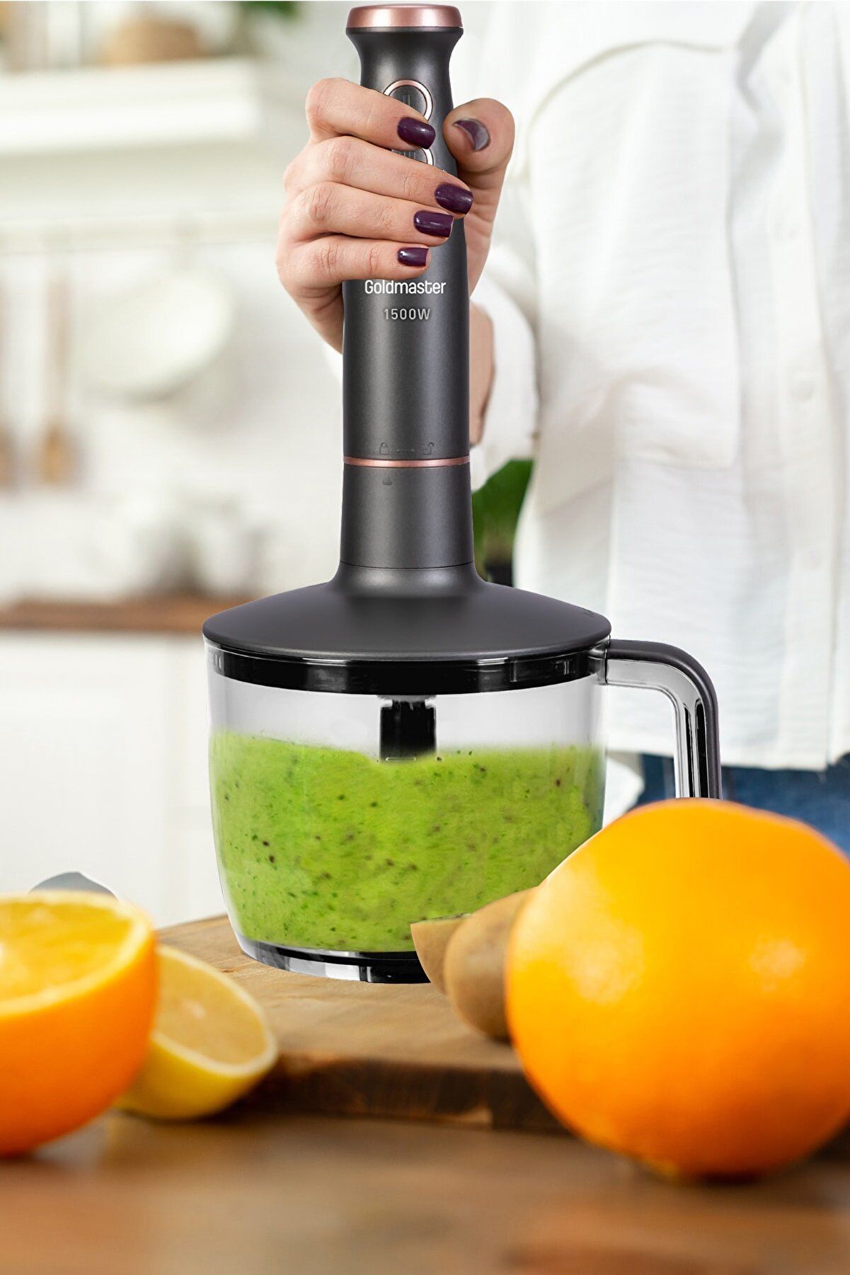 Bestmax Antrasit Paslanmaz Çelik 3in1 Multi Blender Set