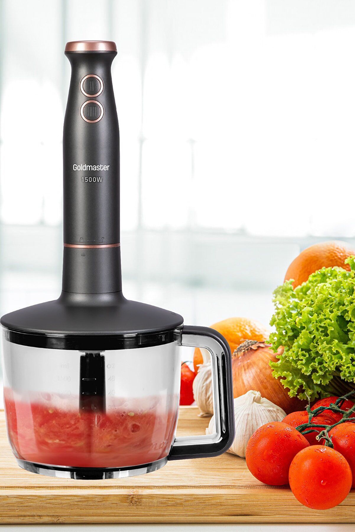 Bestmax Antrasit Paslanmaz Çelik 3in1 Multi Blender Set
