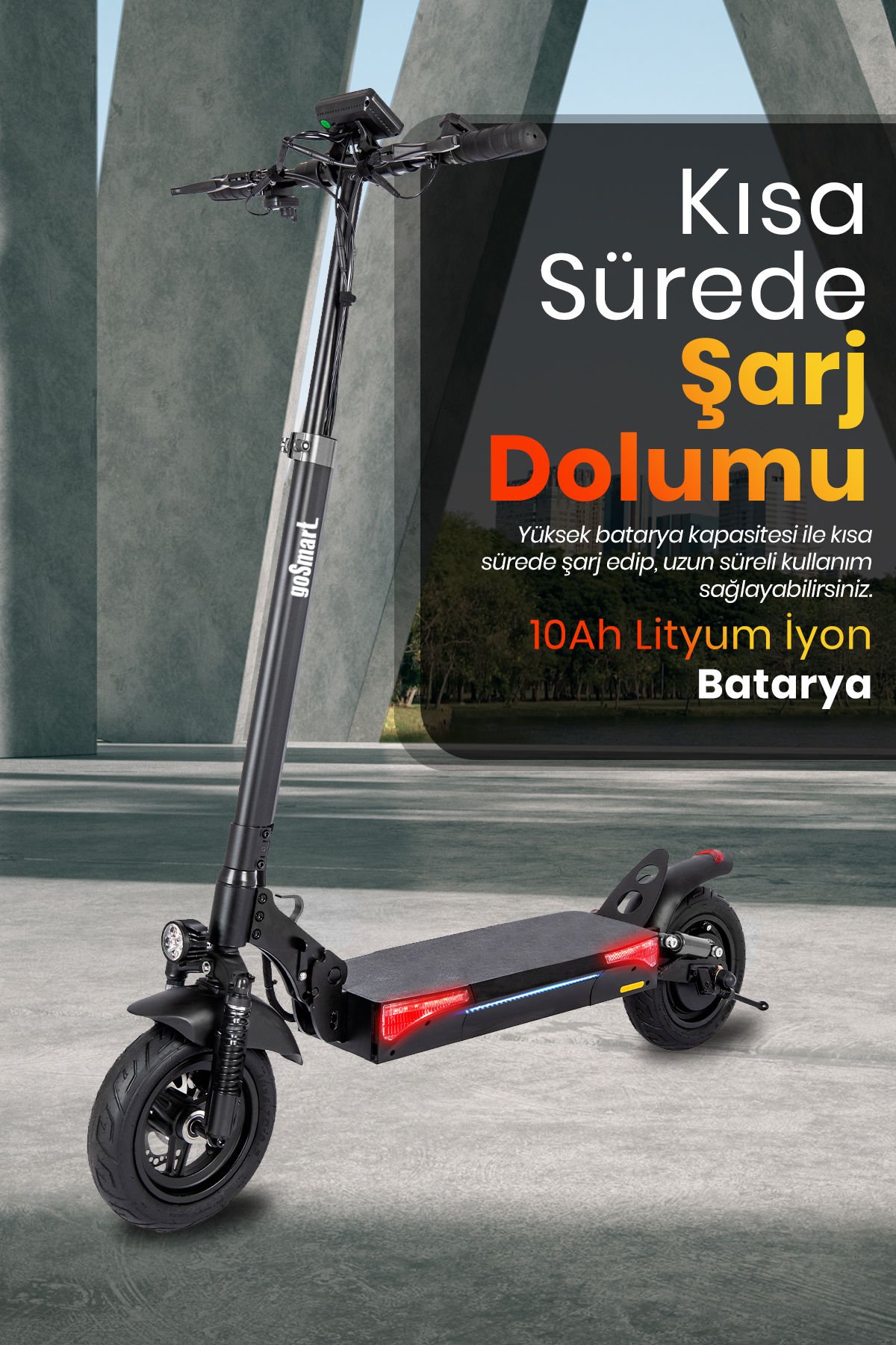 GOSMART XR200 ÖN VE ARKA SÜSPANSİYONLU ELEKTRİKLİ SCOOTER