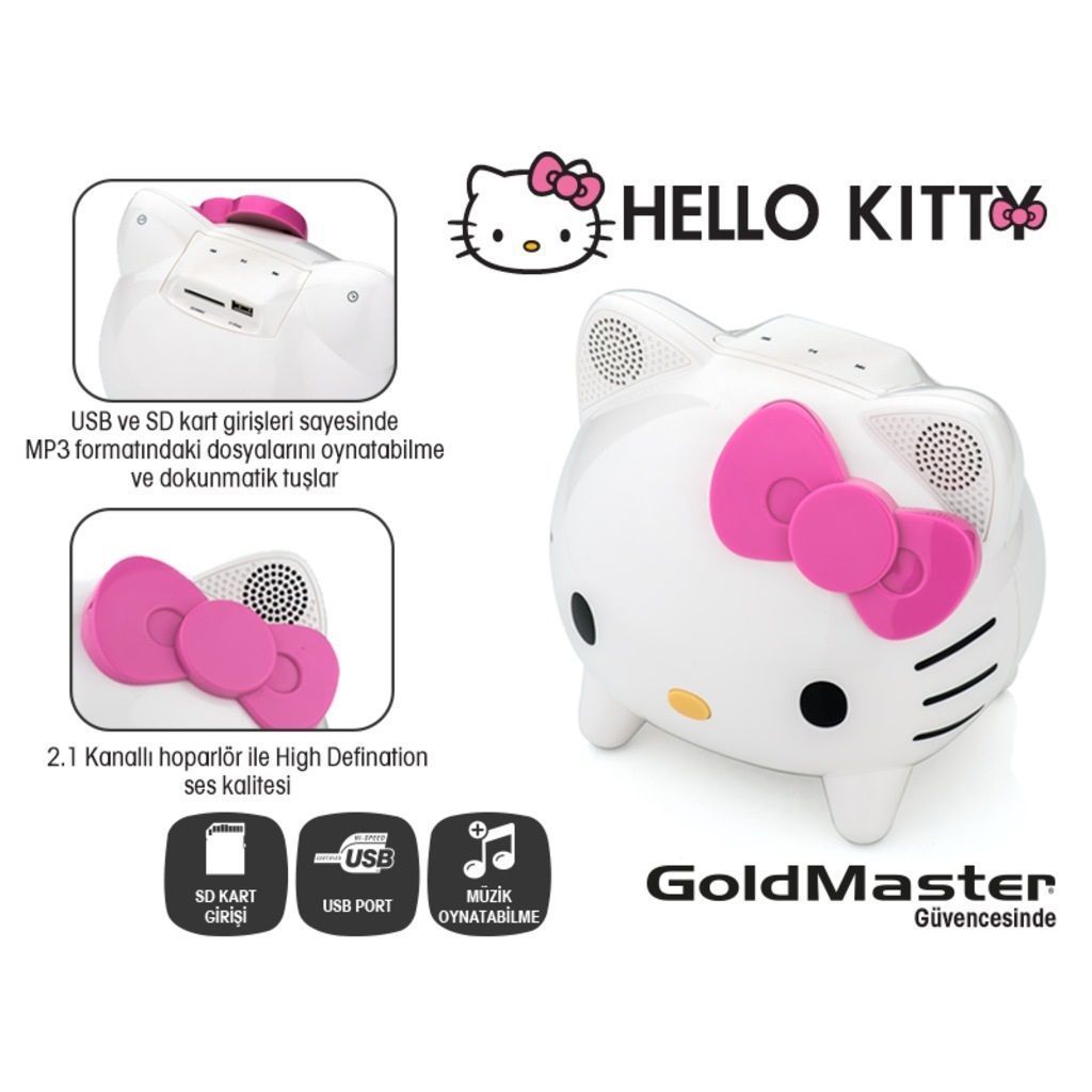Hello Kitty Kt-2 Taşınabilir Usb Hoparlör