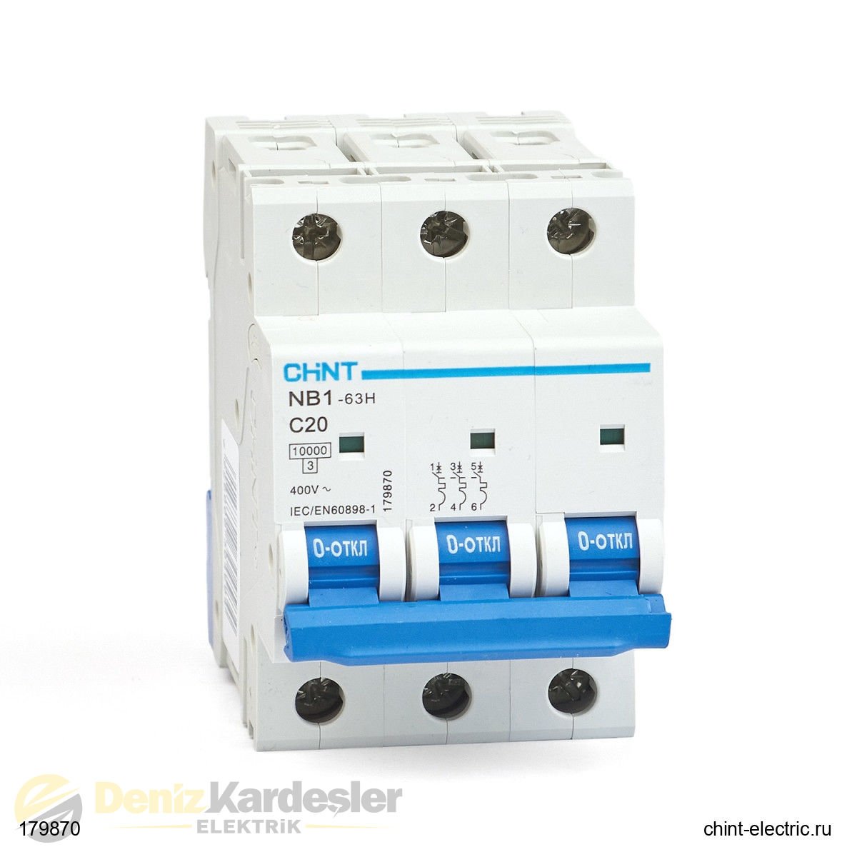 CHİNT NB1 3 KUTUP 10KA C/20A OTOMATİK SİGORTA