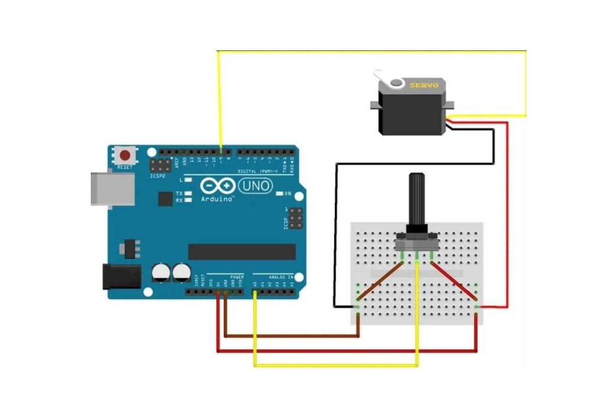 Arduino Uno ve Potansiyometre ile Servo Motor Kontrol Seti - ARDUINO ... Arduino Uno ve Potansiyometre ile Servo Motor Kontrol Seti - ARDUINO ...