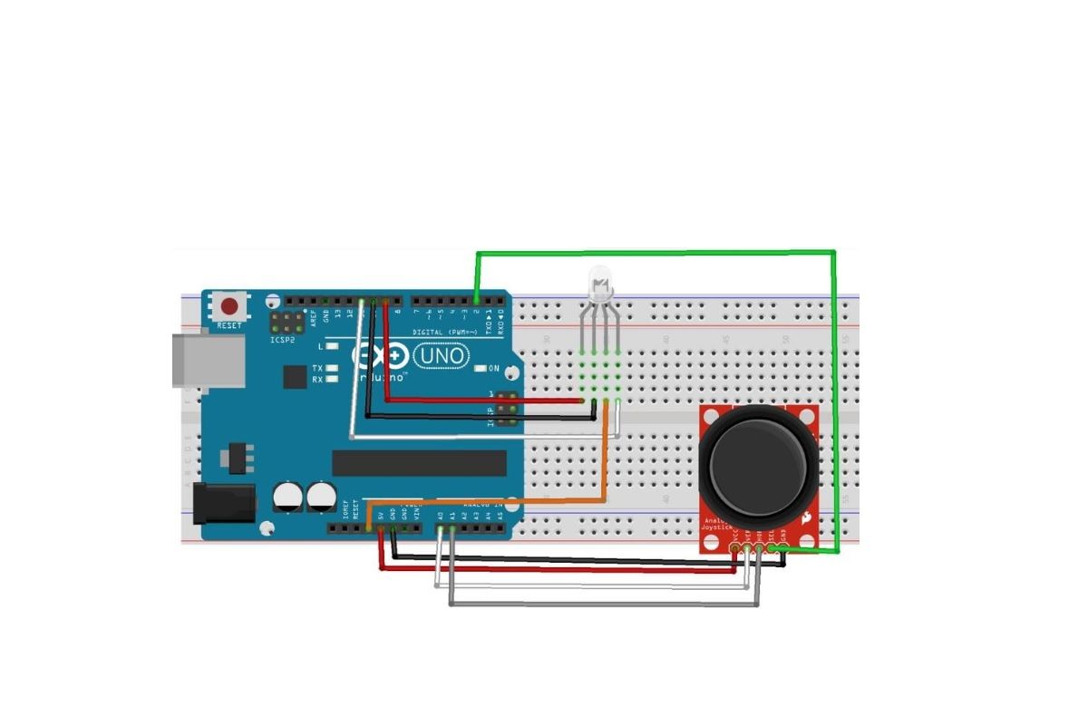 Arduino Uno Joystcik İle Rgb Led Kontrolü Arduino Arduino 