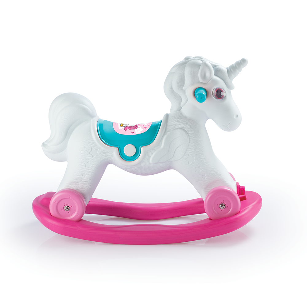 Unicorn Rocking Wheel Horse Single Parcel