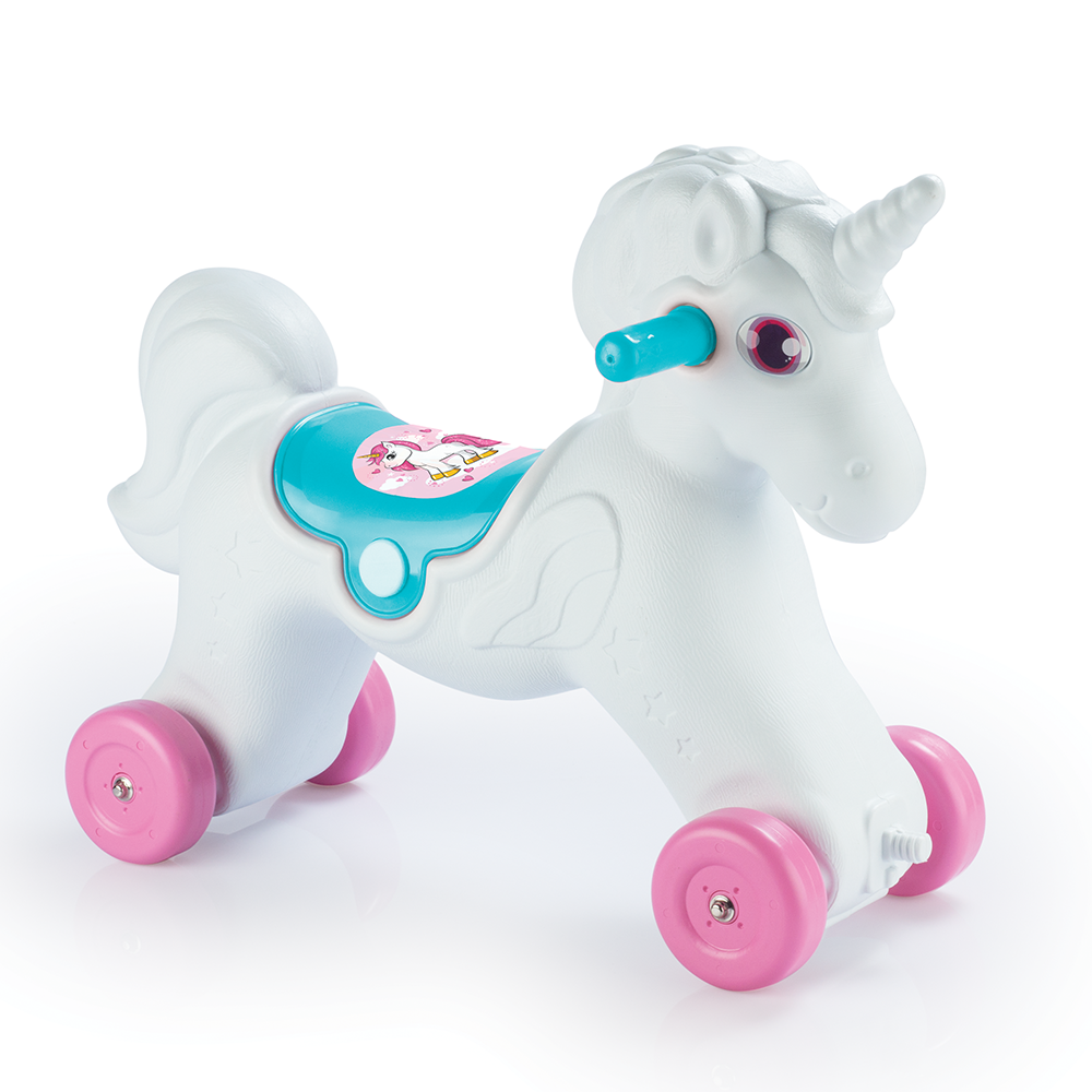 Unicorn Rocking Wheel Horse Single Parcel