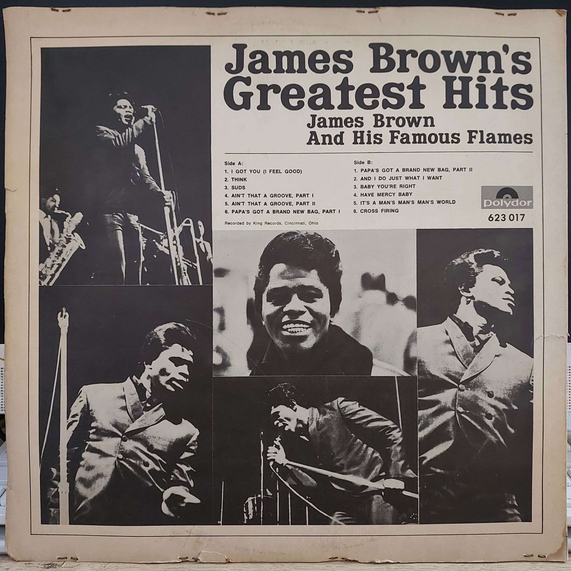 James Brown And His Famous Flames James Browns Greatest Hits Lp Plak