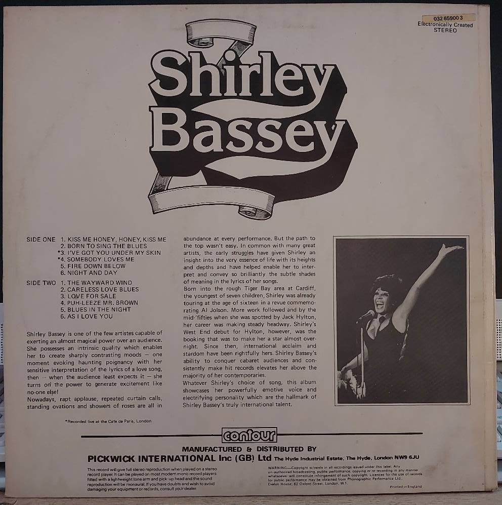 Shirley Bassey Shirley Bassey Lp Plak