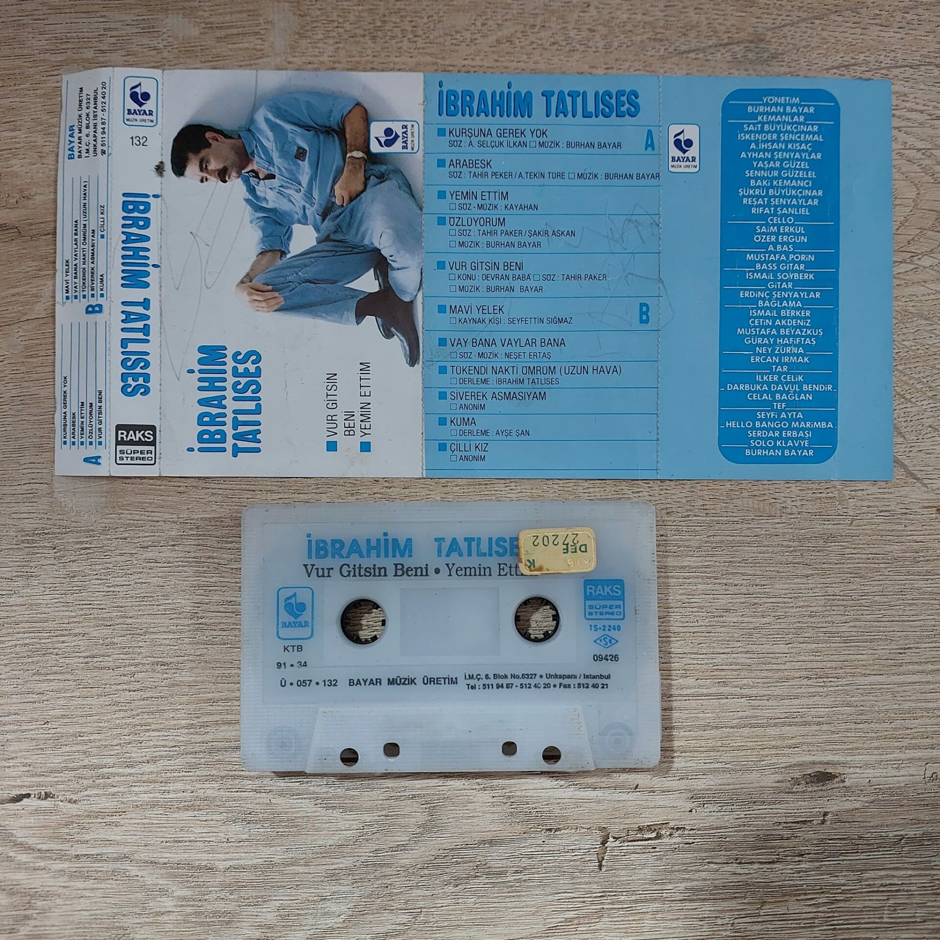 İBRAHİM TATLISES - VUR GİTSİN BENİ KASET İBRAHİM TATLISES - VUR GİTSİN BENİ KASET