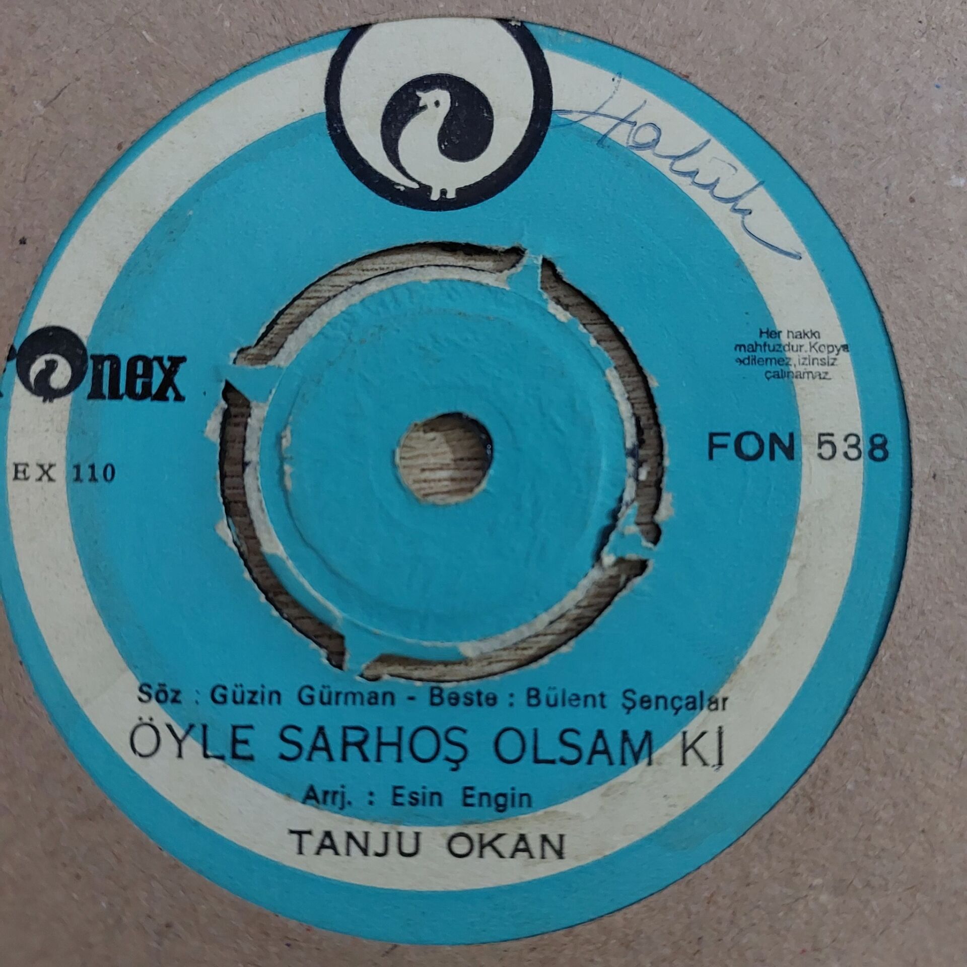 Tanju Okan – Seni Hayatımca Sevdim / Öyle Sarhoş Olsam Ki 45LİK PLAK Tanju Okan – Seni Hayatımca Sevdim / Öyle Sarhoş Olsam Ki 45LİK PLAK