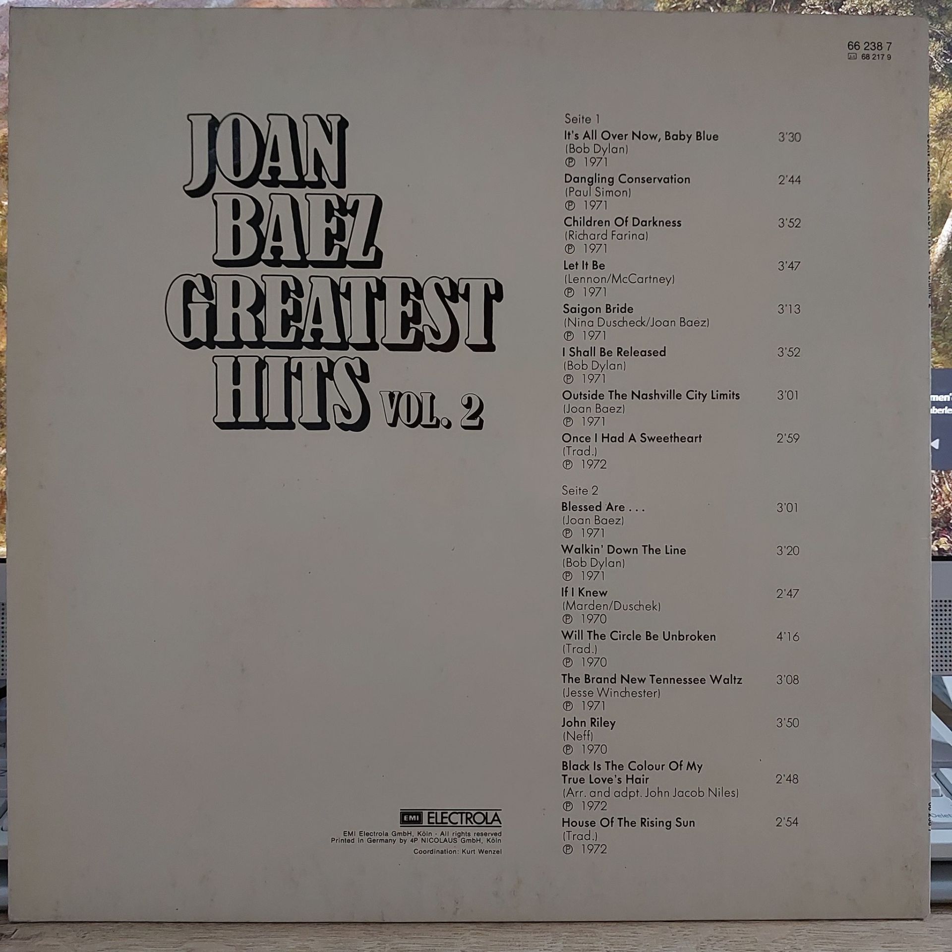 Joan Baez – Greatest Hits Vol. 2 LP PLAK Joan Baez – Greatest Hits Vol. 2 LP PLAK